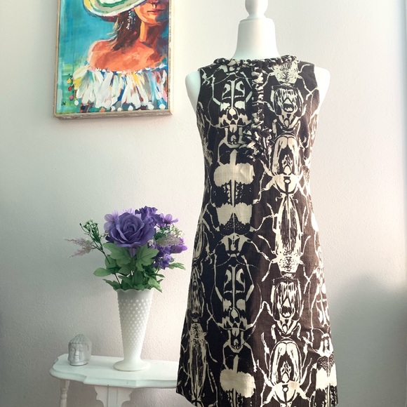 Tory Burch | Dresses | Tory Burch Sleeveless Beatle Shift Dress | Poshmark